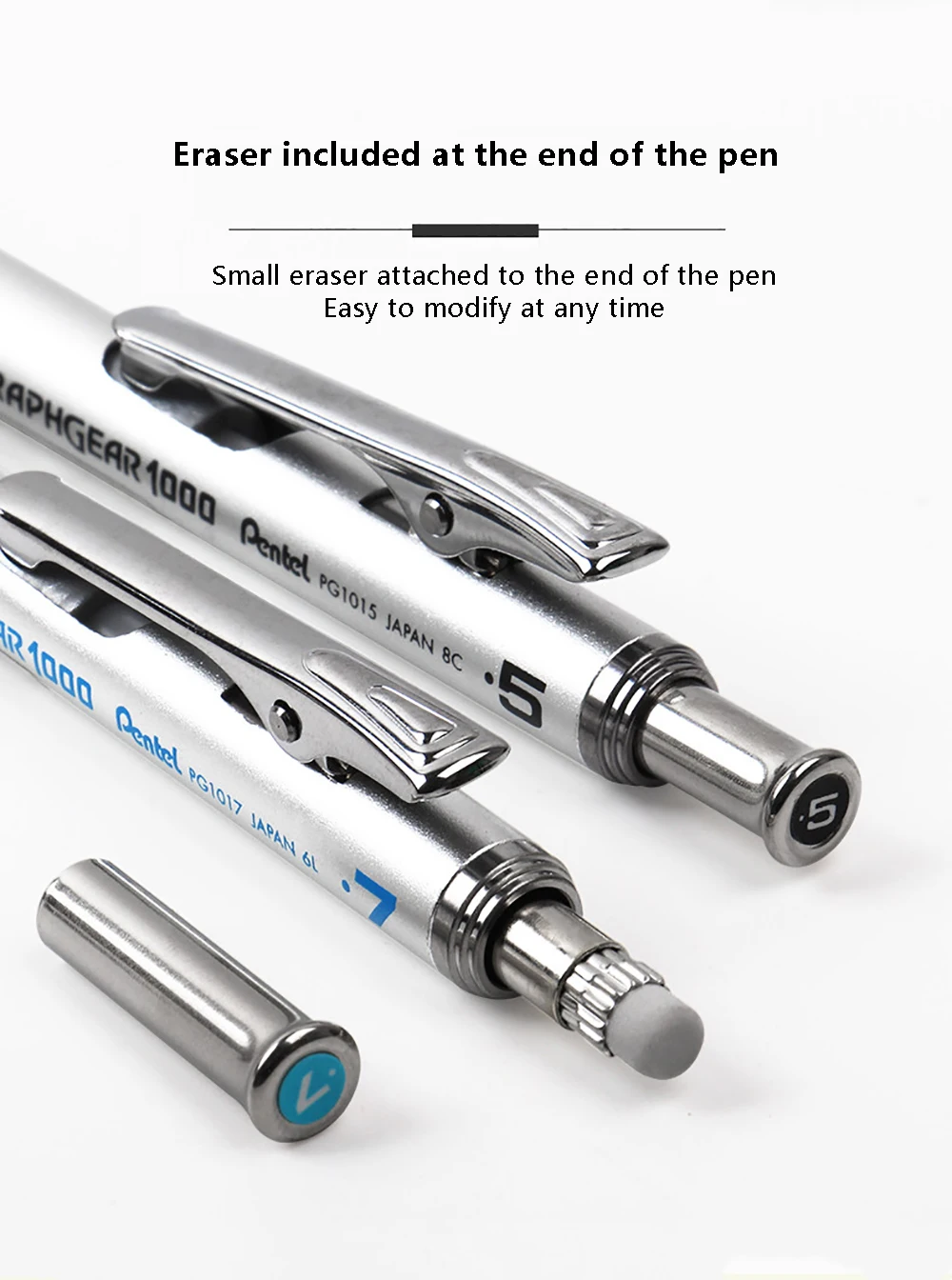 Crayon graphite,Stylo Pentel PG1015 japonais avec recharge, stylo avec ...