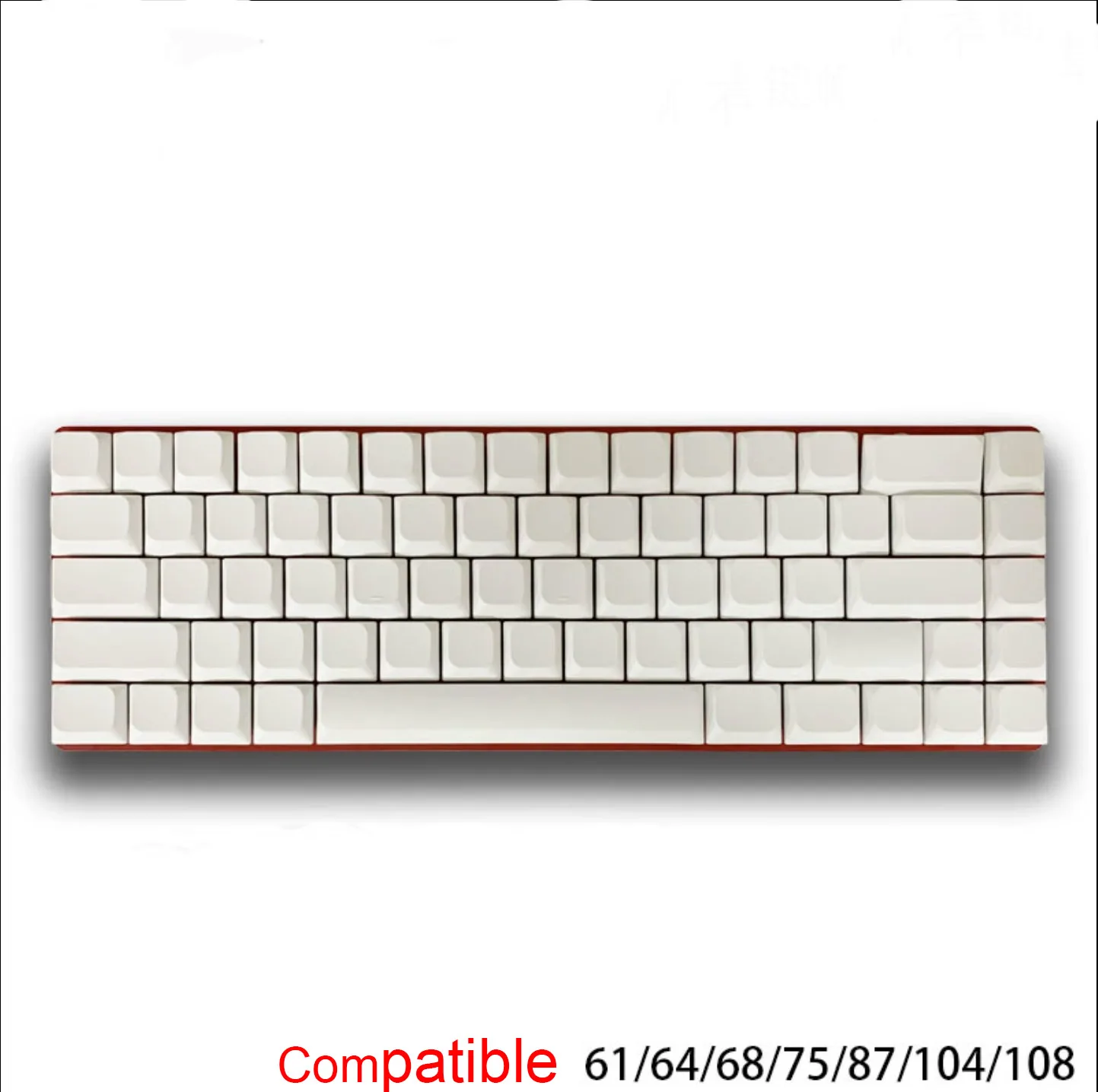 Ultra-slim-PBT-Material-Pure-White-without-font-printing-MX-Keycap ...
