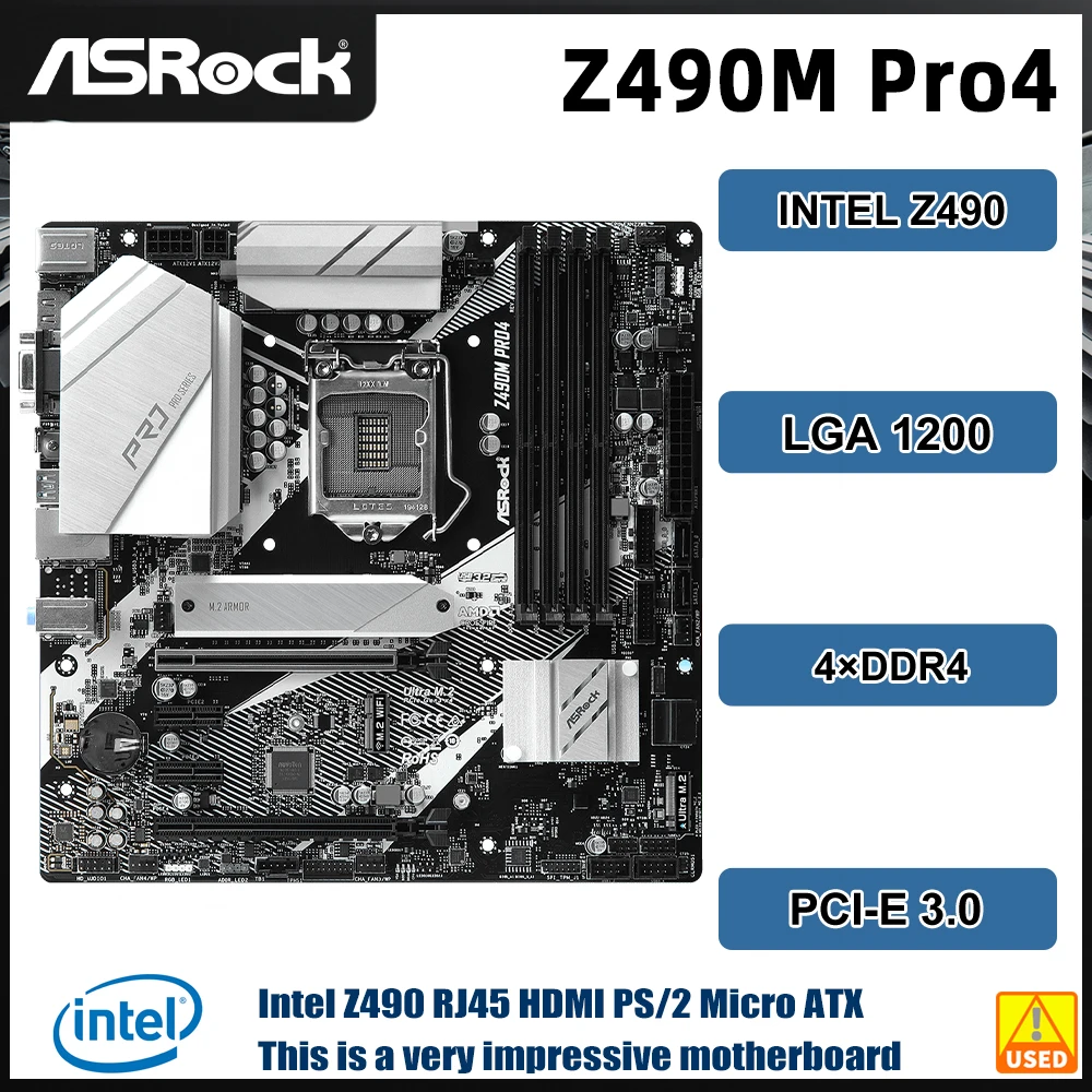 Pro4-ASRock-Z490M-z490-ddr4-128GB-i3-10105T-10400f-g640-cpu-pci-e-10900 ...