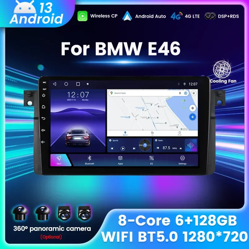 Android-12-Multimedia-Video-Player-Car-Radio-for-BMW-3-Series-3-Series ...