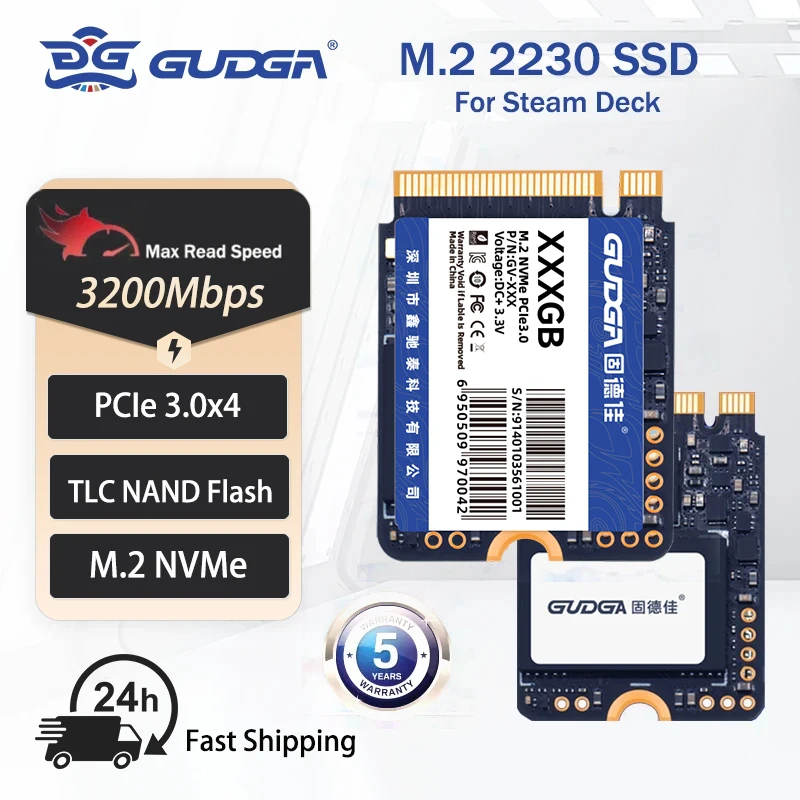 GUDGA-M-2-SSD-2230-NVMe-1TB-512GB-Steam-Deck-PCIe-Gen-3x4-Ssd-Microsoft ...