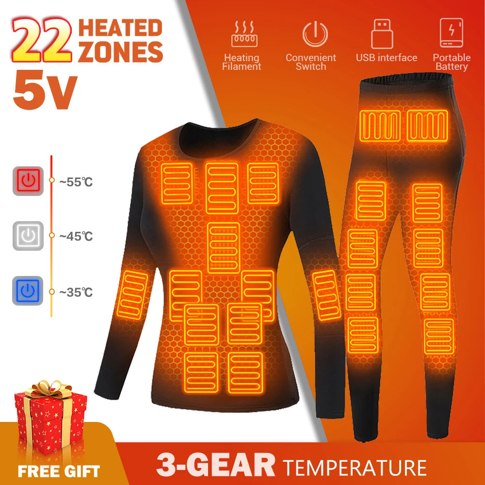 22-Area-Winter-Thermal-Heated-Jacket-Women-Vest-Heated-Underwear-USB ...