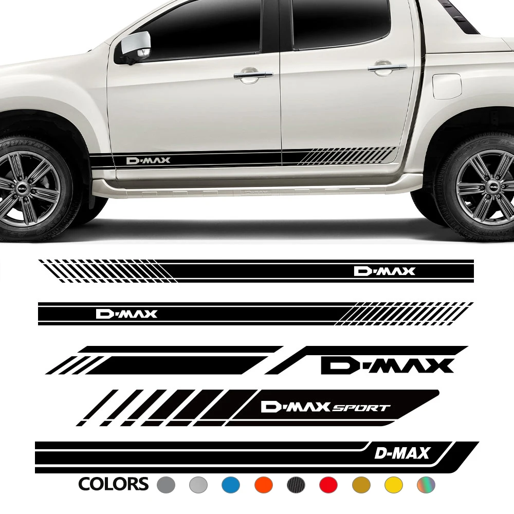 Pickup-Body-Side-Stickers-For-Isuzu-Dmax-D-Max-Truck-Hood-Car-Tailgate ...