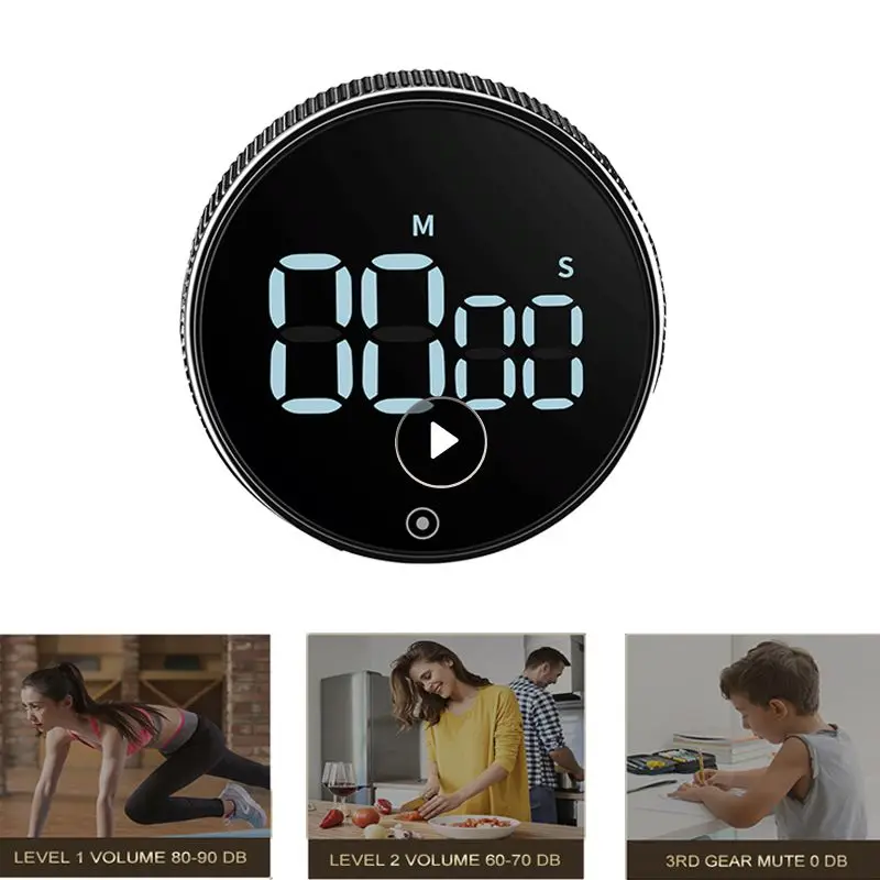 Led Digital Screen Kitchen Timer Self Regulated Rotary Timer Mute Count ...