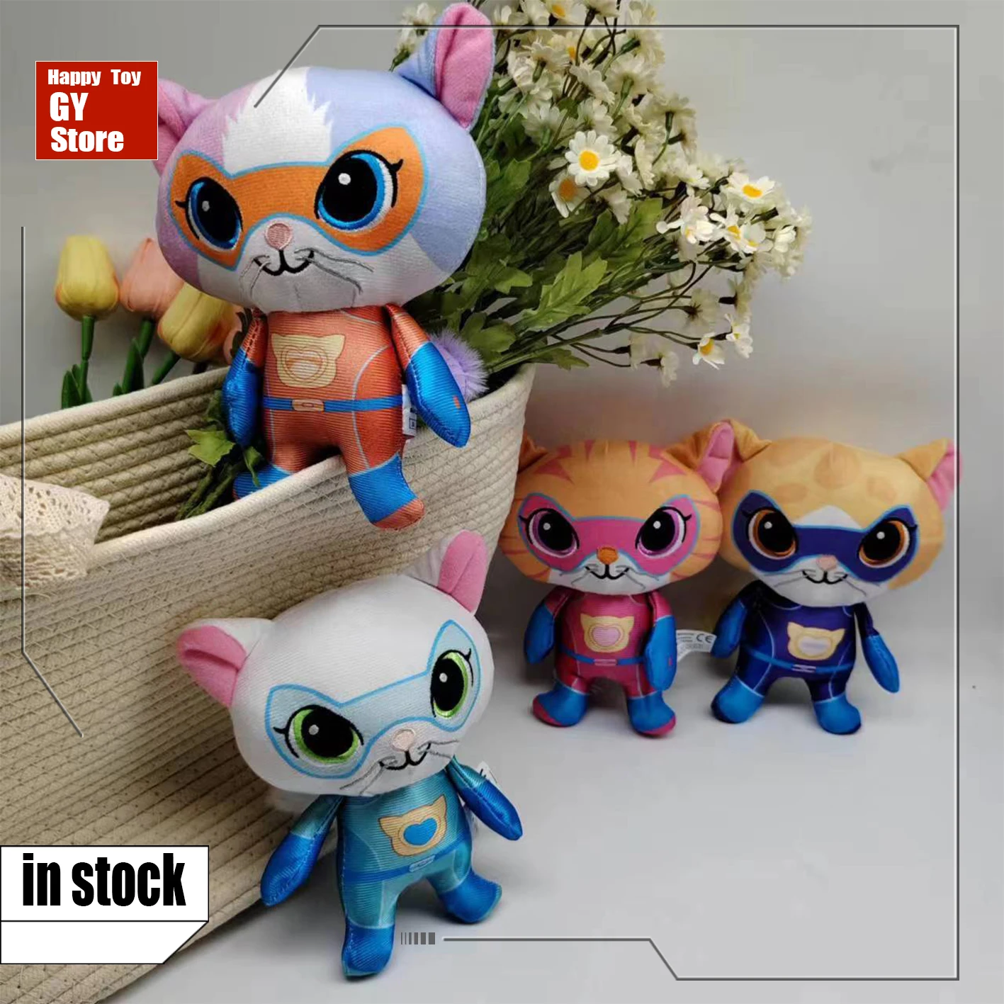 Super-Kitties-Team-Anime-Plush-Toys-Crystal-Super-Soft-Plush-Toy-Doll ...