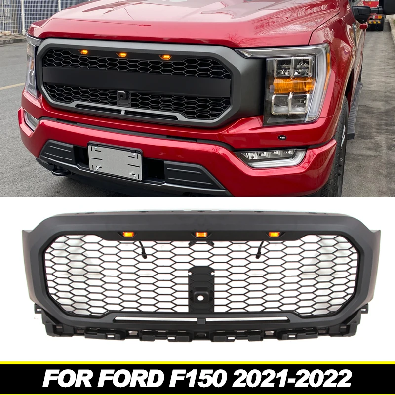 For-FORD-F150-2021-2022-grill-with-LED-light-decoration-F150-grill ...