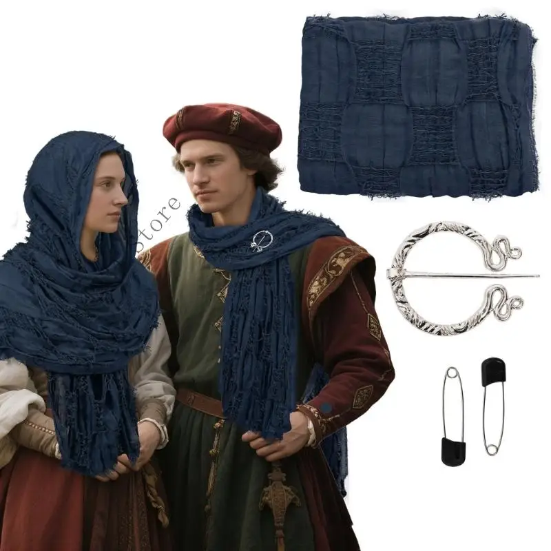 Wrap Cloak: The Ultimate Medieval-Inspired Scarf for Costumes, Cold ...