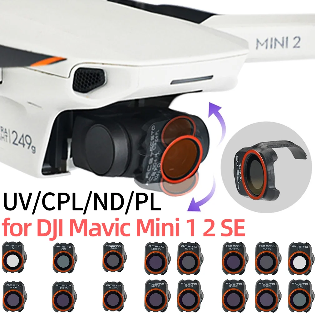1/4/6pcs Drone Lens Protector Filters for DJI Mavic Mini 1 2 SE UV/CPL ...