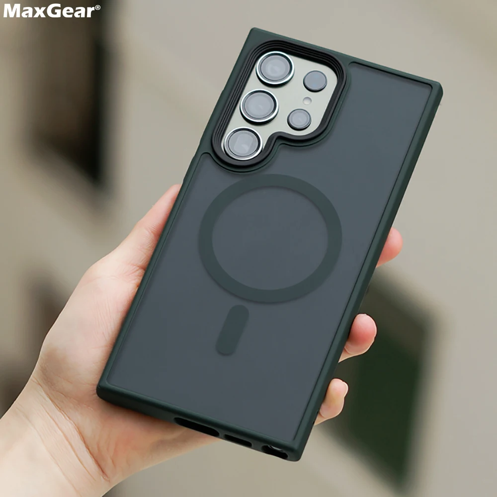 Original-for-Magsafe-Matte-Translucent-Armor-Case-For-Samsung-Galaxy ...