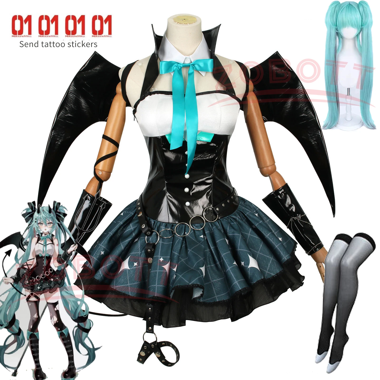 Demon-Miku-Cosplay-Rascal-Costume-Miku-X-Rascal-Little-Devil-Halloween ...