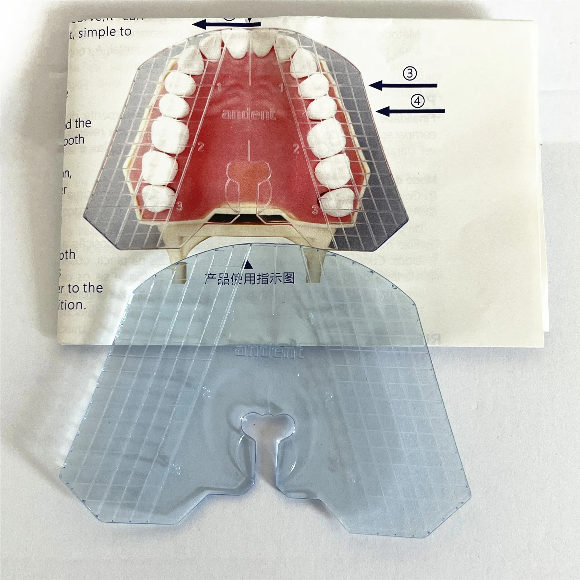 3Pc-Dental-Template-Guide-Plate-Complete-Denture-False-Teeth ...