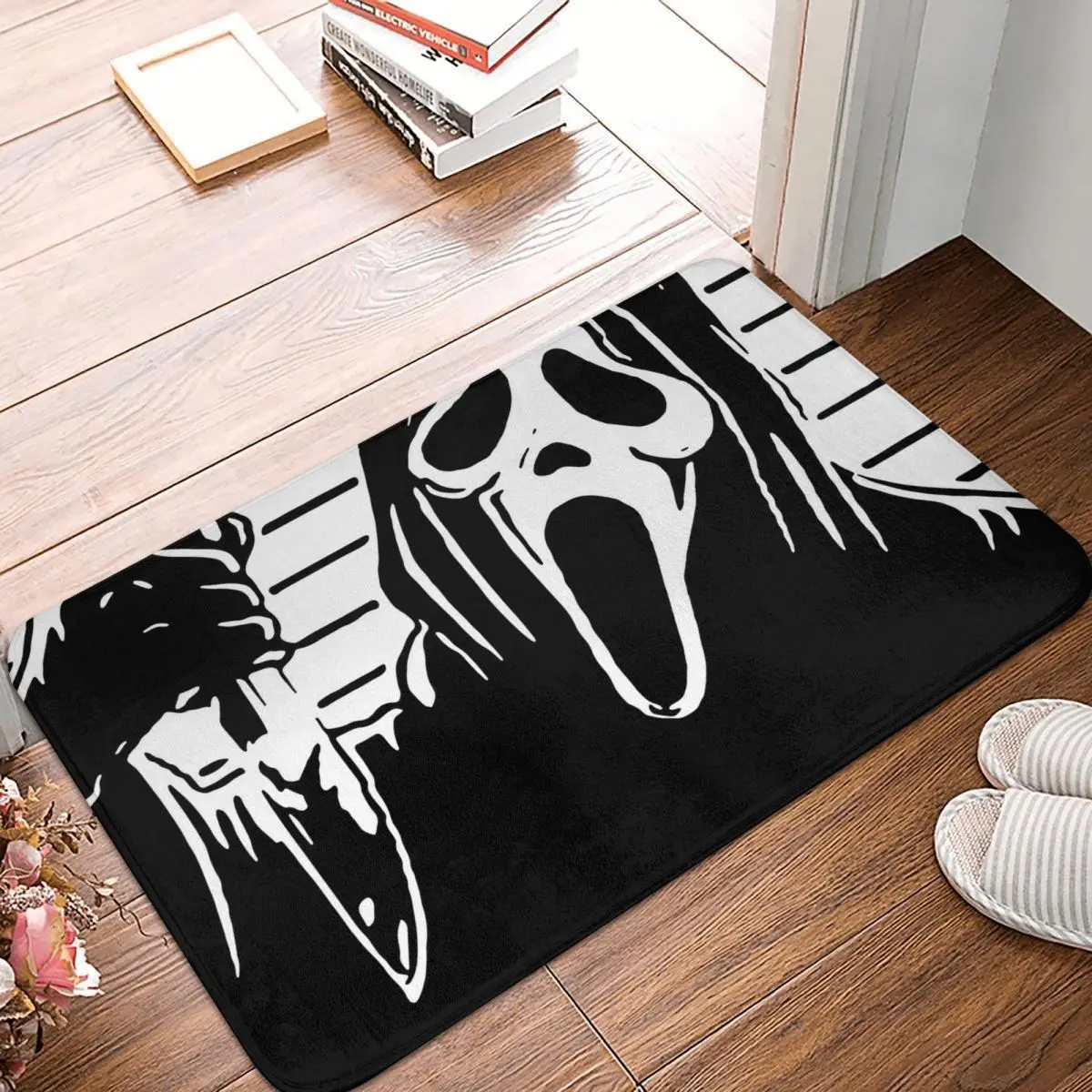 Anti Slip Doormat Living Room Mat Ghost Face Horror Movie Balcony ...