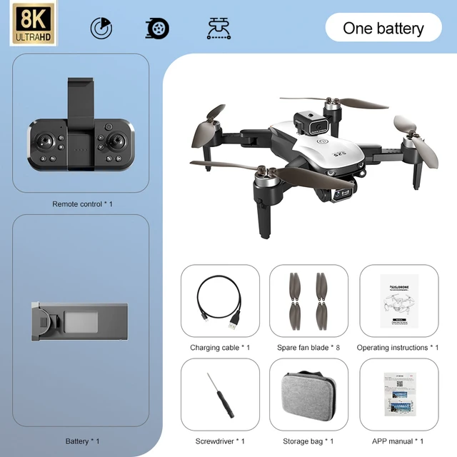 New S2S Mini Drone Profesional 8K HD Camera Fly 25Min Obstacle Avoidance Brushless Foldable ...