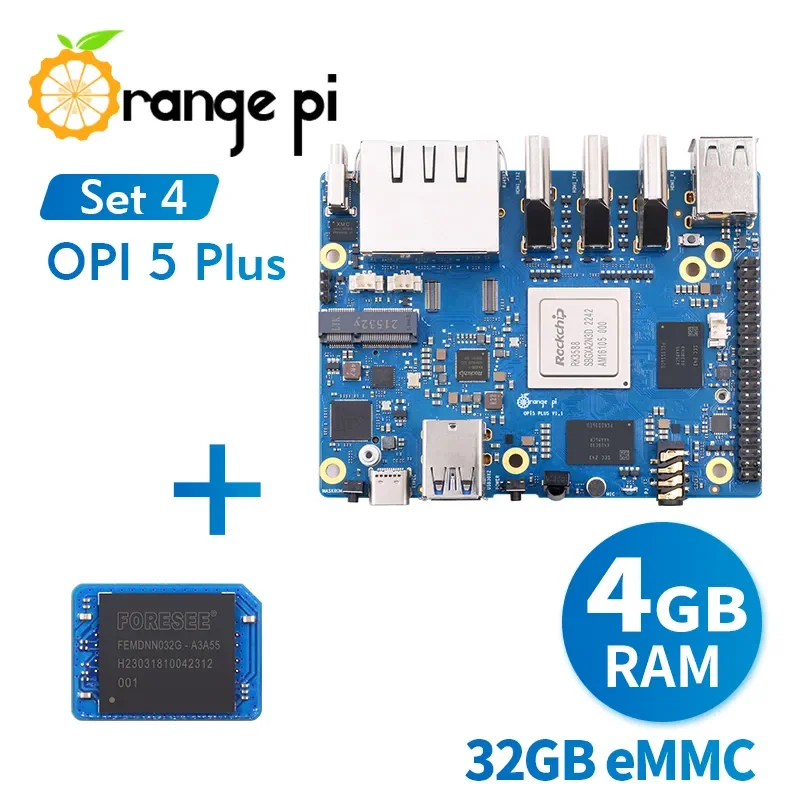 Orange-Pi-5-Plus-m-dulo-EMMC-4G-32G-puertos-Ethernet-duales-RK3588-2-5G ...
