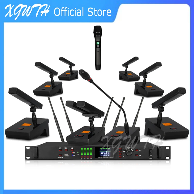 Wireless Conference Microphone Digital Hand In Hand Chairman Represent ...