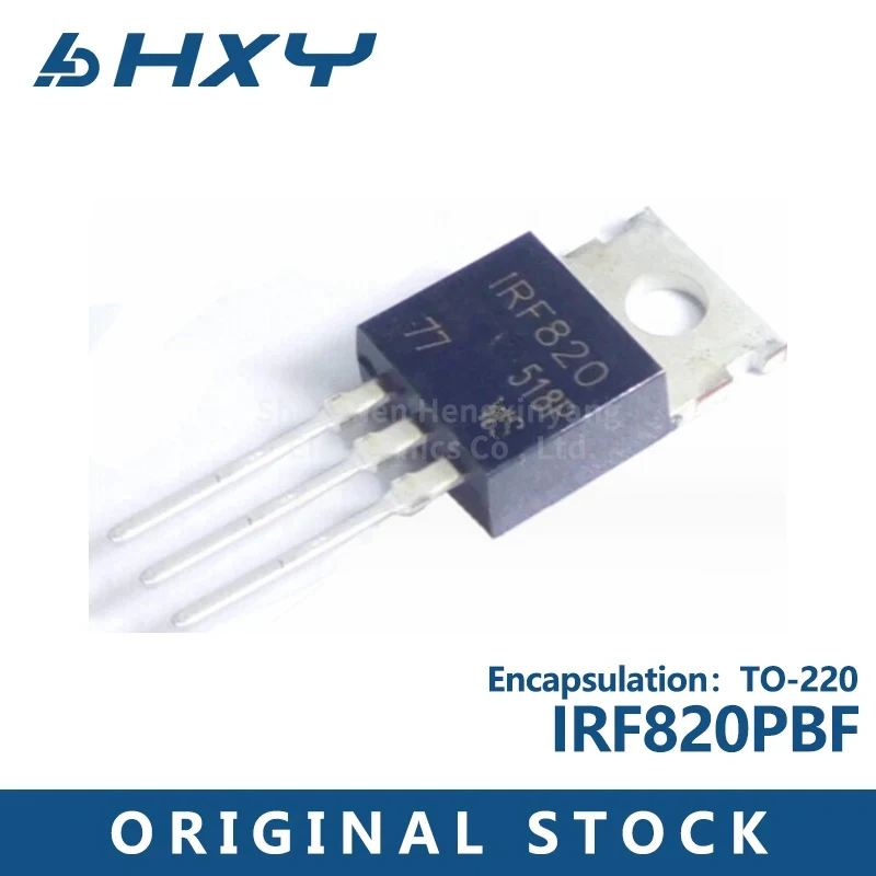 10PCS IRF820PBF IRF820 package TO-220 MOSFET field-effect in-line ...