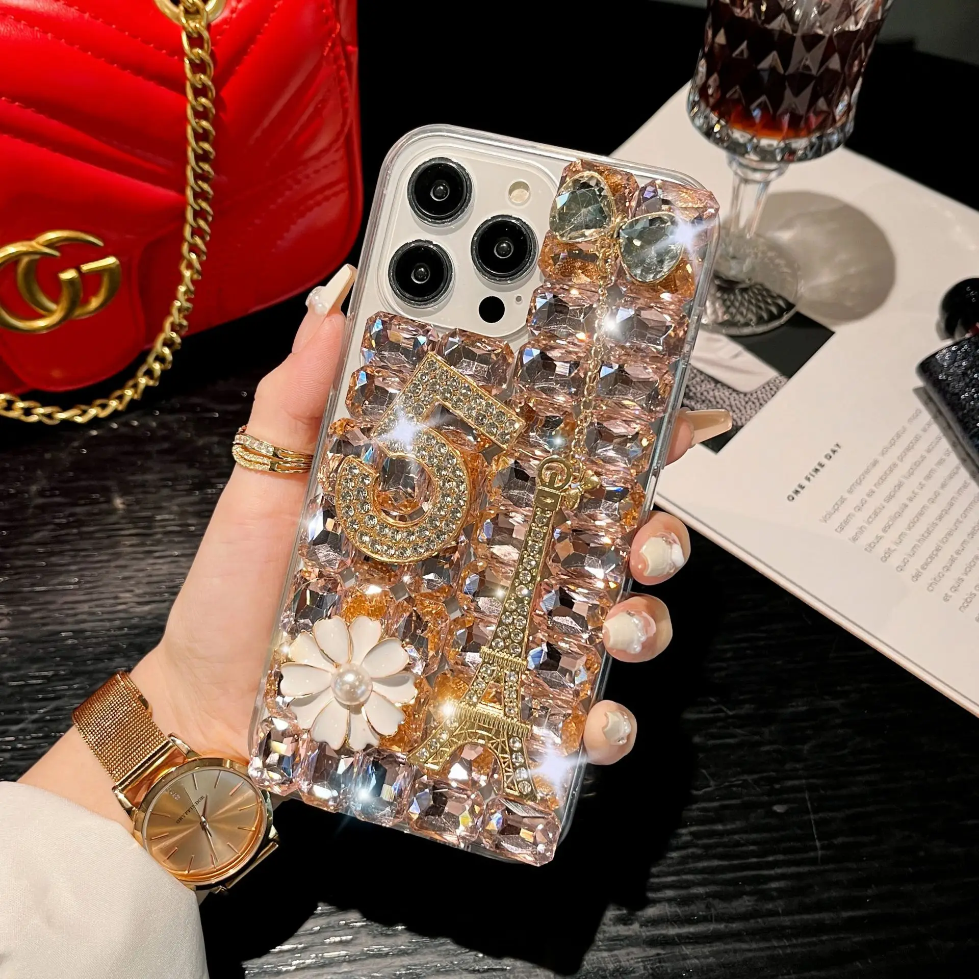 Luxury-Glitter-Shiny-Rhinestone-Phone-Case-For-Samsung-Galaxy-S24-S22 ...