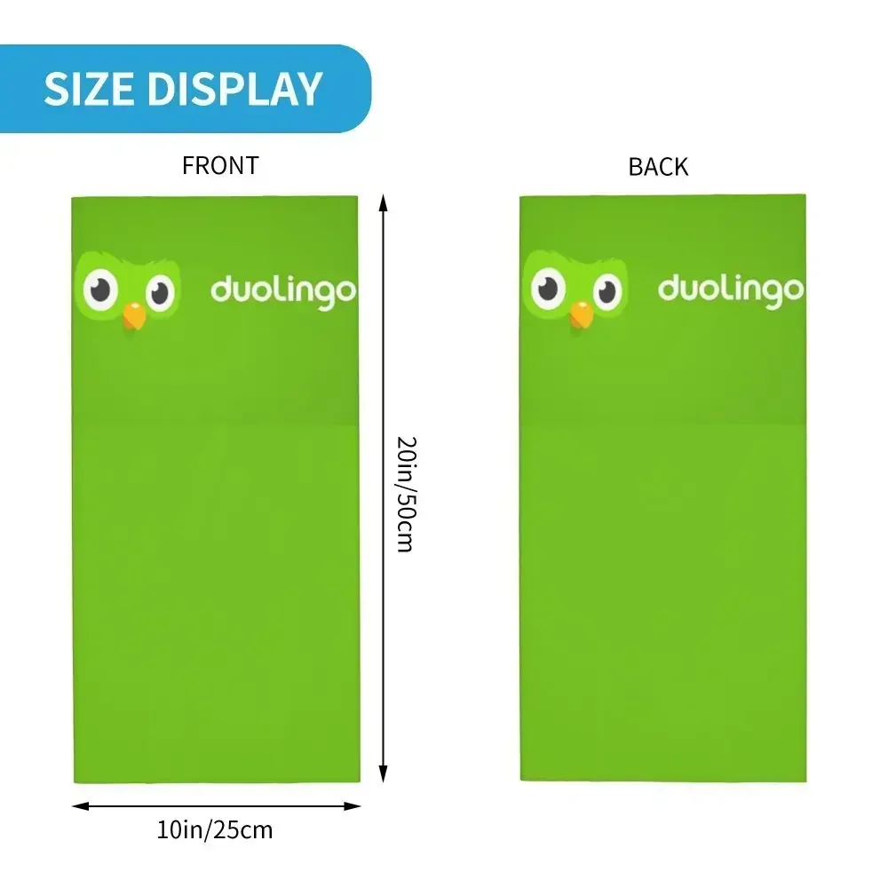 Duolingo Owl Duo 1 Bandana Neck Cover Printed Wrap Mask Scarf Multi-use ...