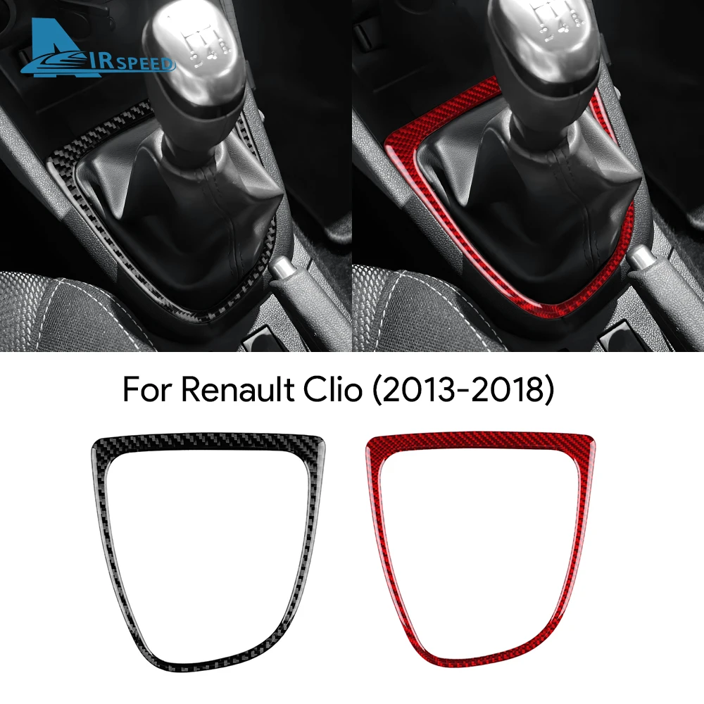 Real Soft Carbon Fiber Sticker For Renault Clio 4 2013 2014 2015 2016 ...