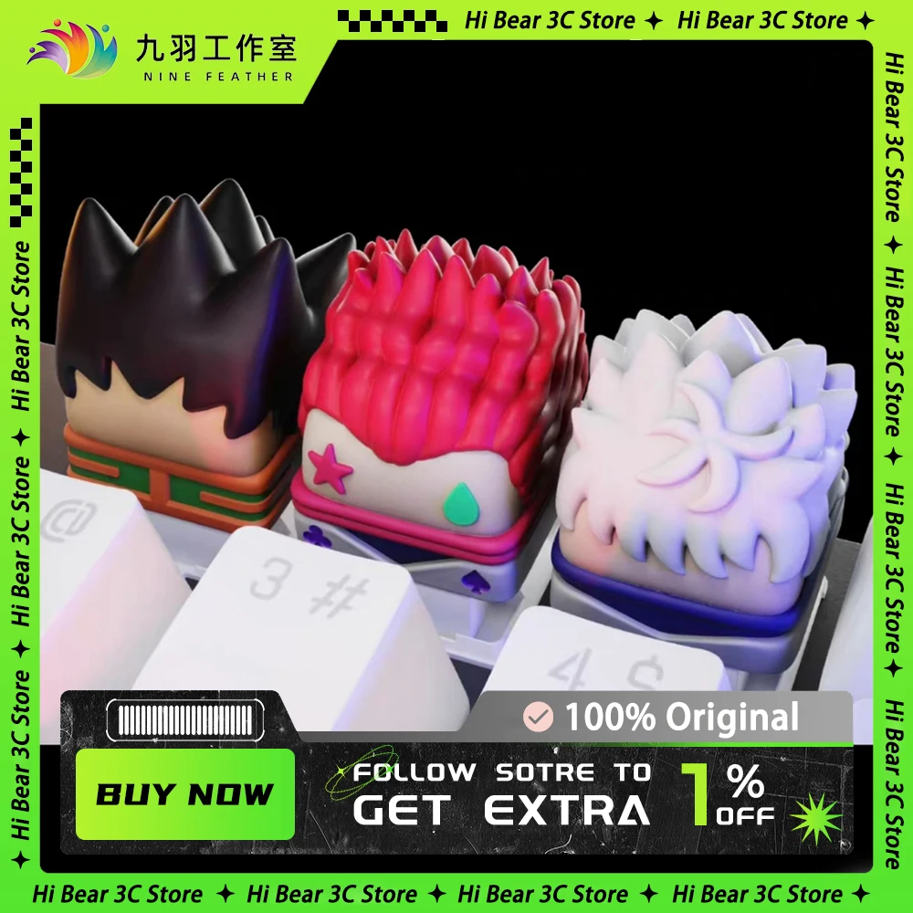 Personalizado-3D-Anime-Figura-Keycaps-Personalizado-Criativo-Feito-M-o ...