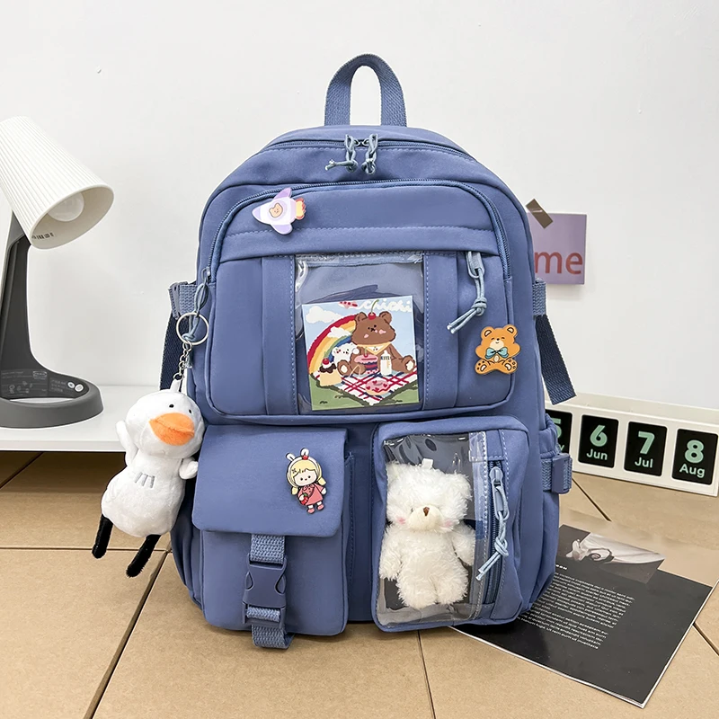 Girls-Aesthtetic-Backpack-Cute-School-Bags-For-Student-Teens-Women-s ...
