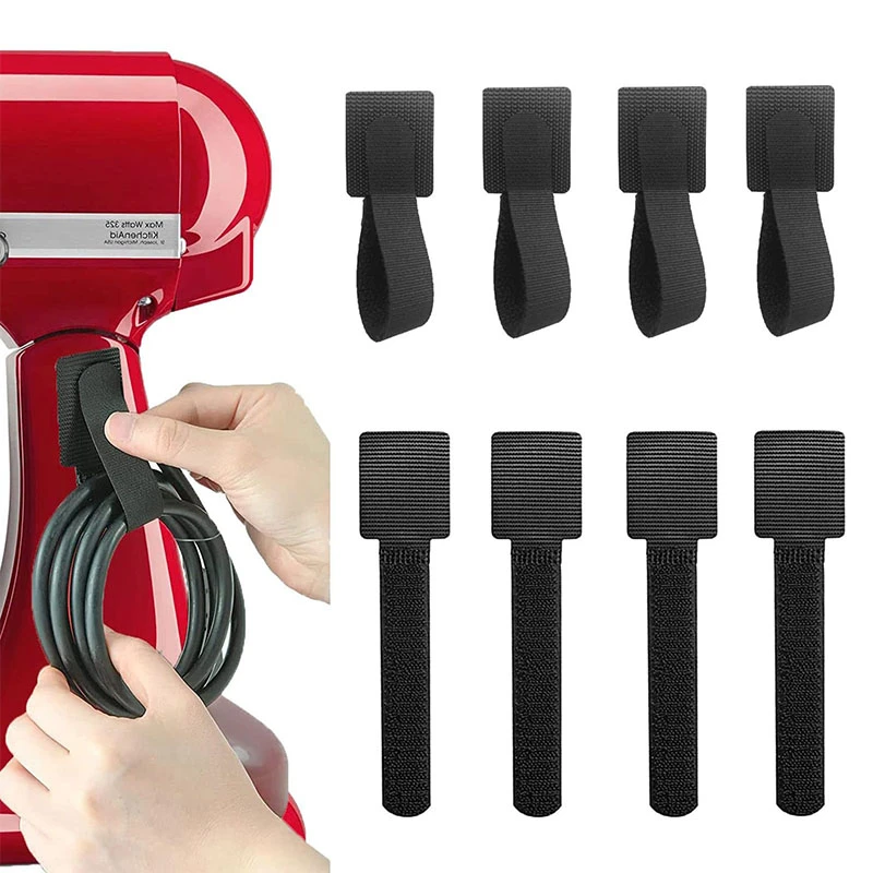 Self-adhesive Wire Organizer Fxing Stickers Reusable Nylon Hook Loop ...