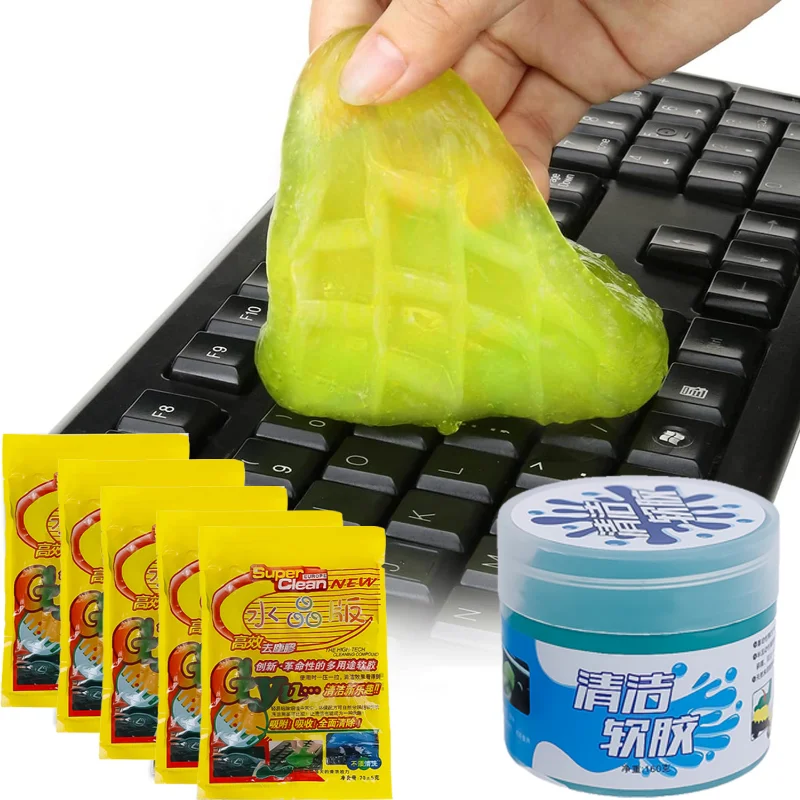 Universal Keyboard Cleaner Reusable Dust Cleaning Gel Car Vents Laptop ...
