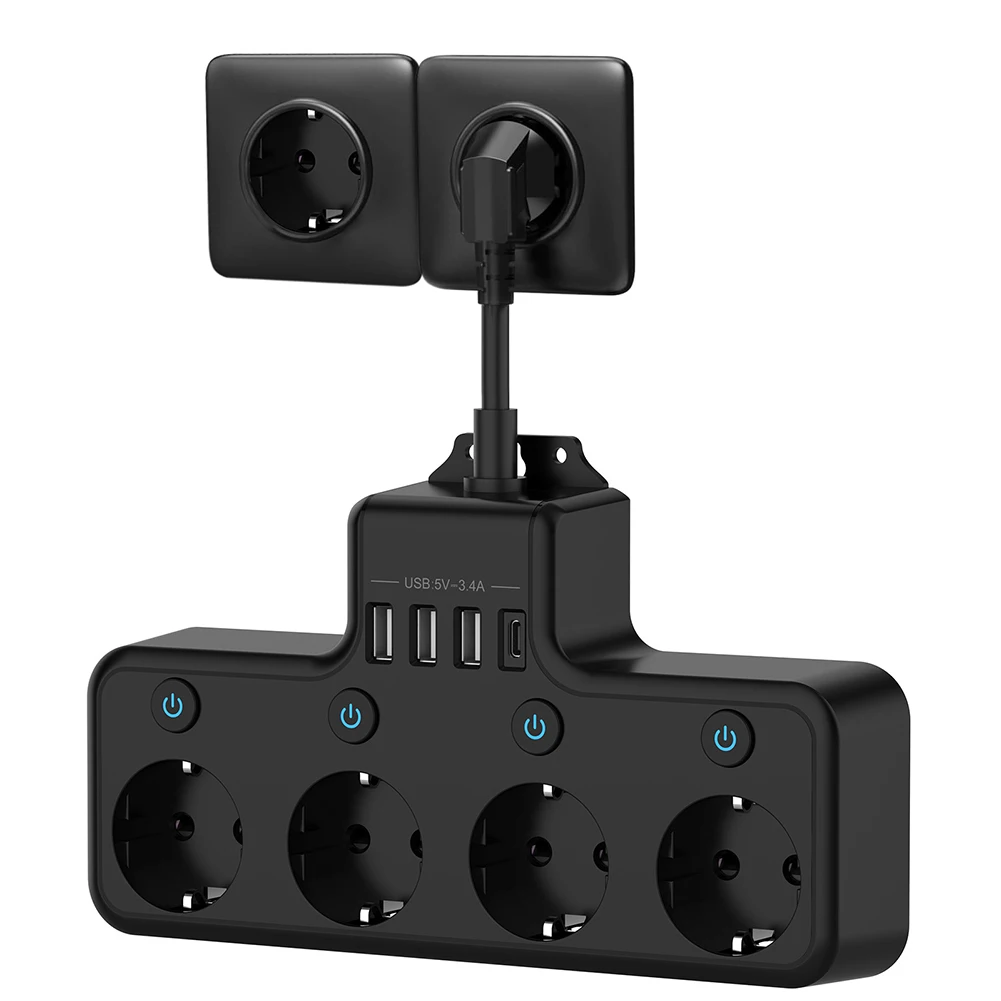 Simultaneously Charge Multiple Devices with this 16A 4000W 4 Way Power ...