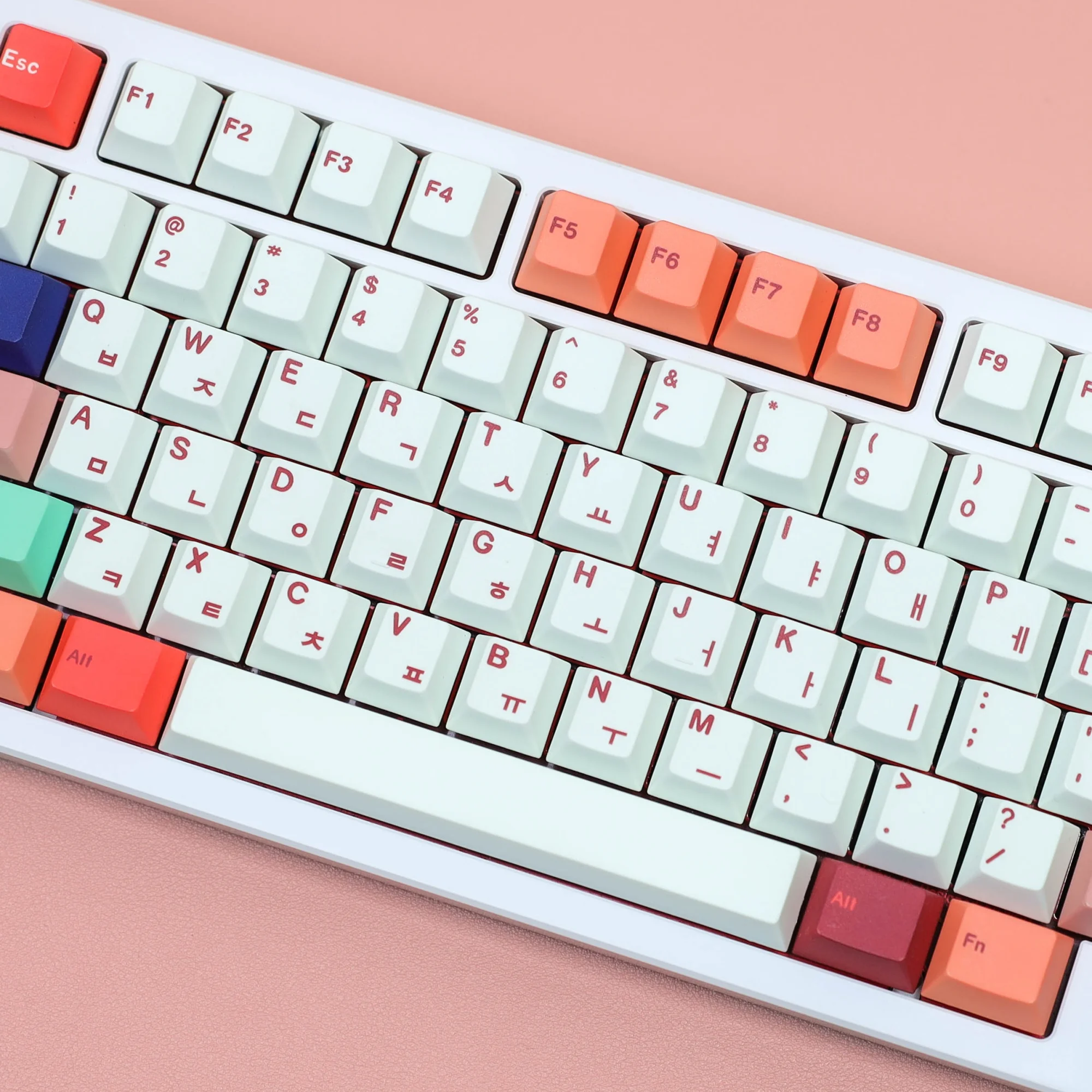 Keyboard Keycaps Korean Color Cherry Key Caps PBT Abnt2 French For Game ...