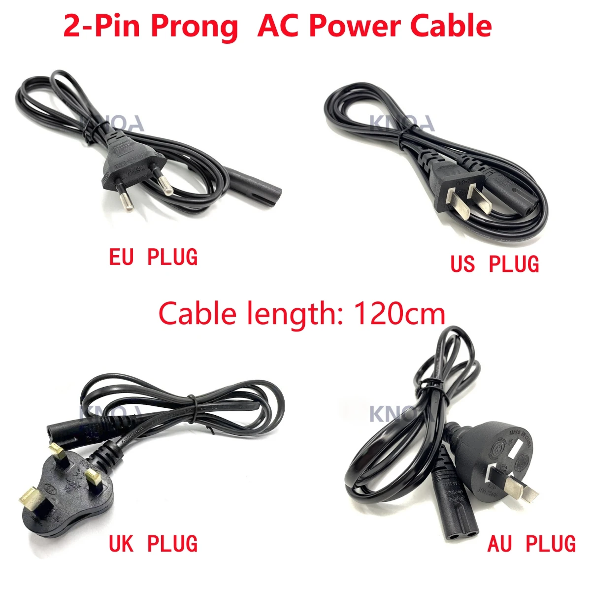 EU Power Cable 1.5m 2pin IEC C7 Power Extension Cord For Dell Laptop ...