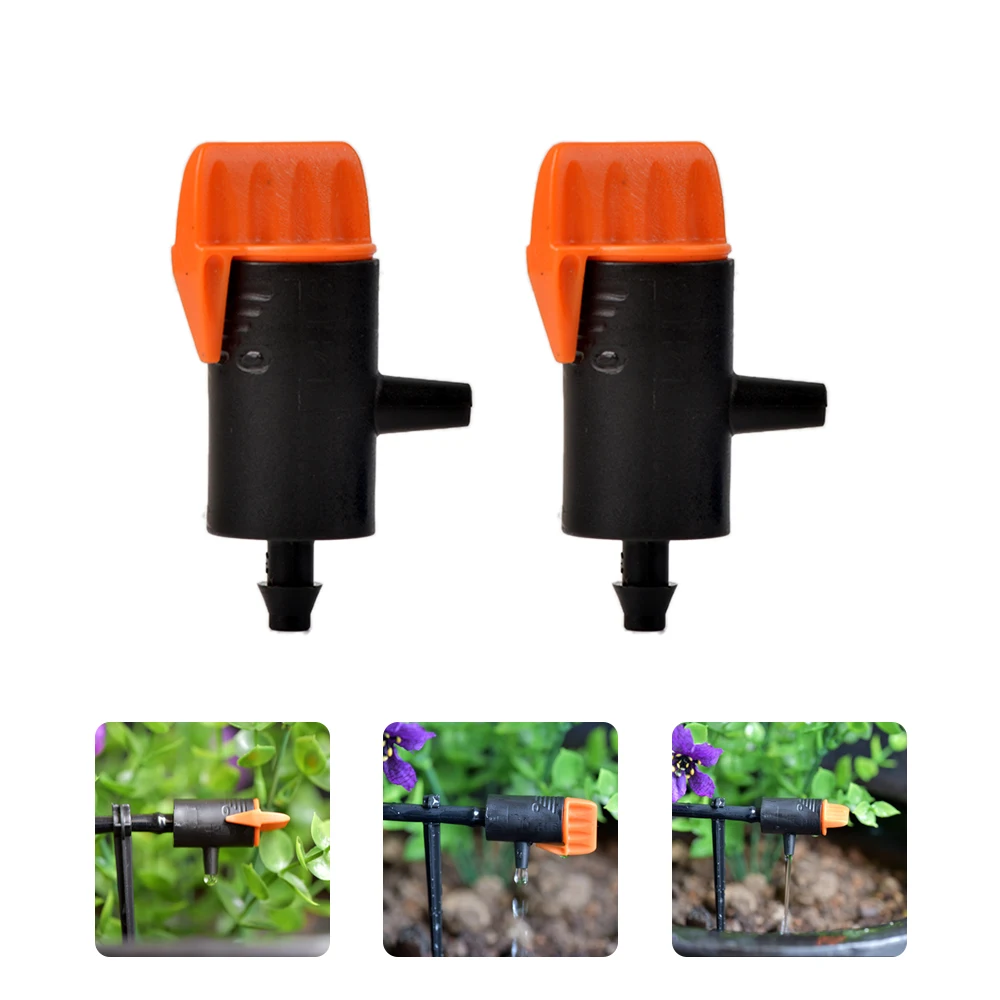 10Pcs 0~60L Micro Drip Irrigation System Tool Adjustable Dripper ...