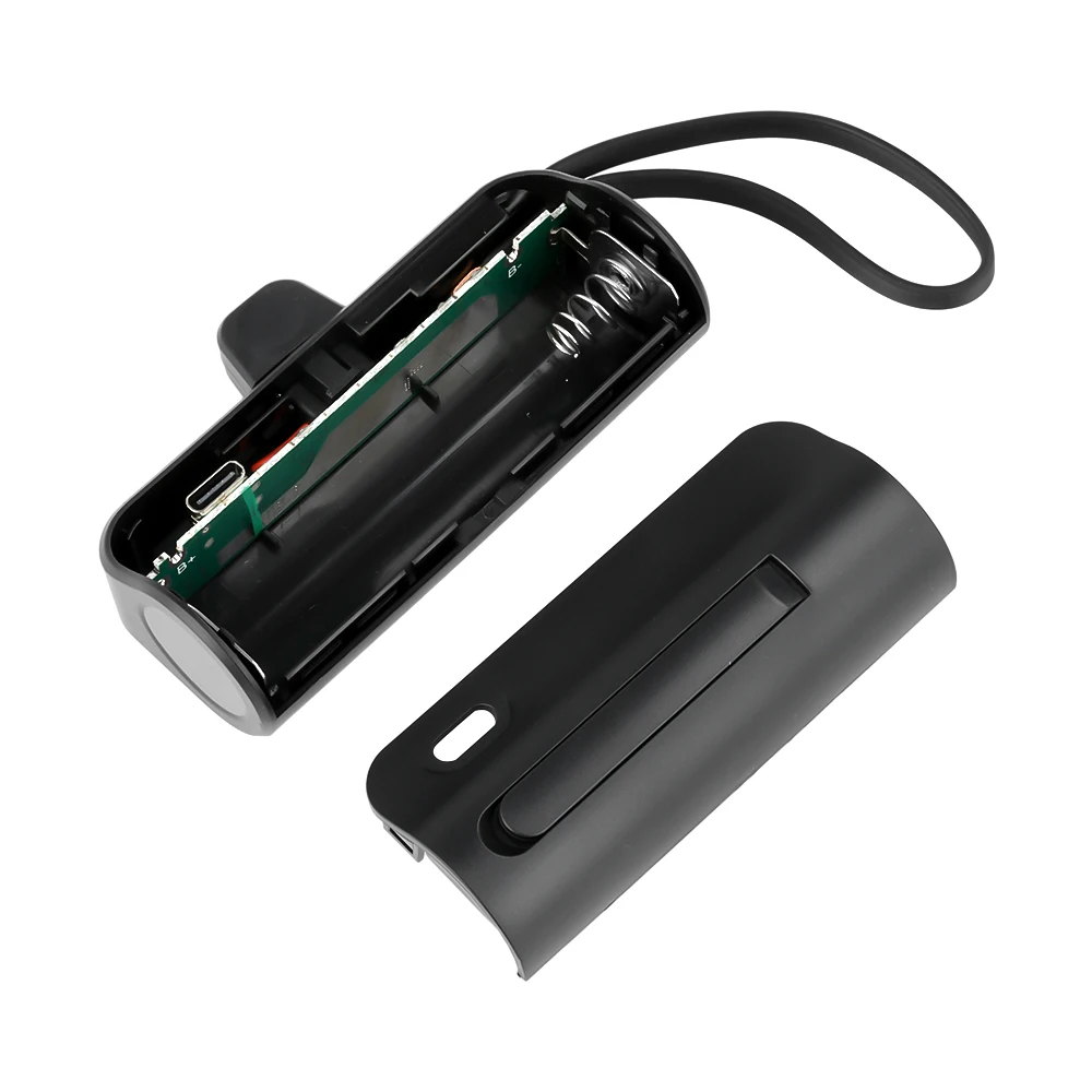 Type C 18650/21700 Battery Power Bank Case DIY Portable Battery Storage ...