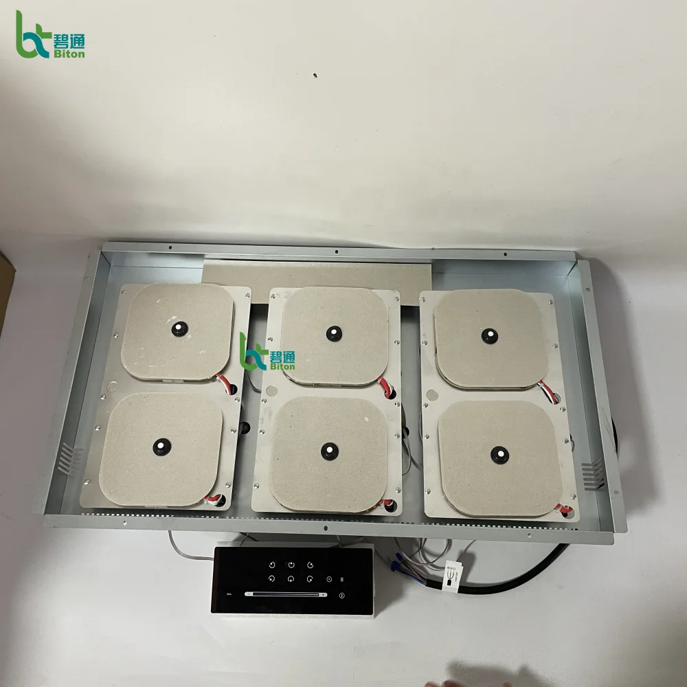 110V-220V 6 Burner Induction Cooktop Seamless Hidden Panel Easy Clean ...