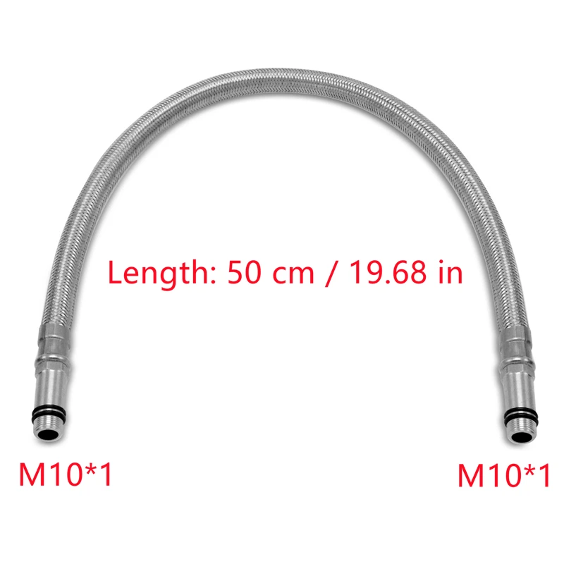 Stainless Steel Replacement Hose | Stainless Steel Water Faucet - 50cm ...