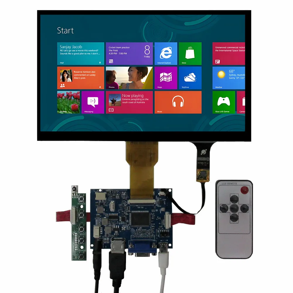 10-1-inch-1024-600-LCD-Display-Screen-Driver-Control-Board-Digitizer ...