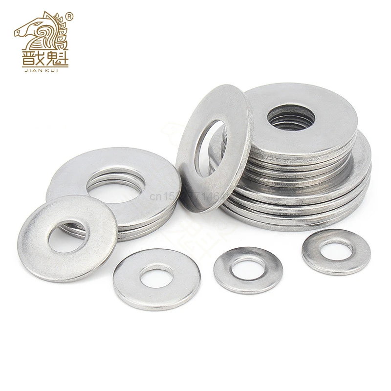 M2.5/M3/M4/M5/M6/M8 M27 Din9021 Large Flat Washer 304 Stainless Steel Big Metal Gasket Meson ...