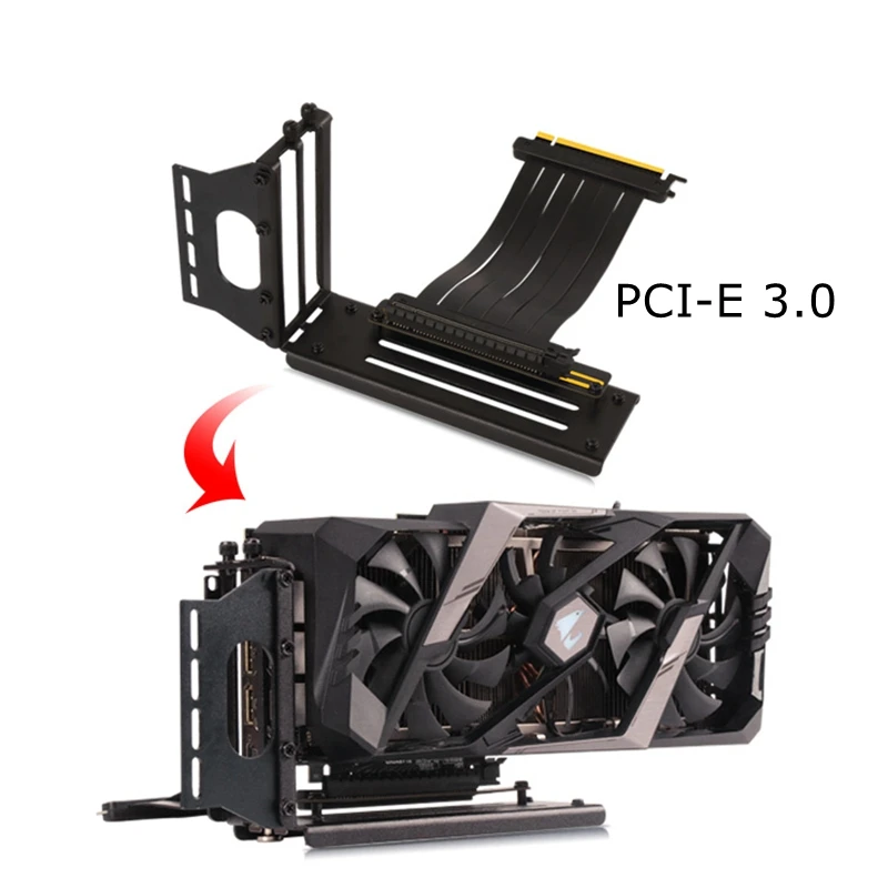 Silver-Black-Vertical-GPU-Graphics-Video-Card-Holder-Support-Bracket ...