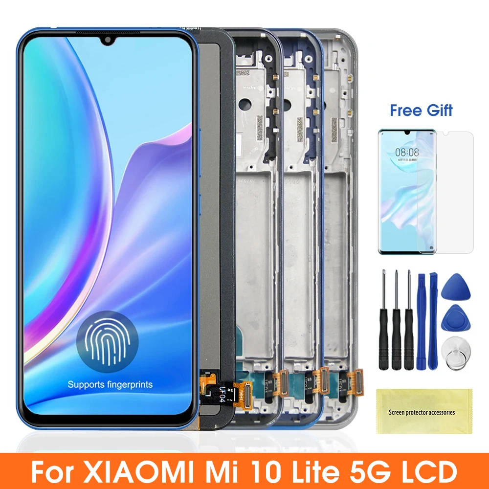6.57'' Display Screen for Xiaomi Mi 10 Lite 5G Lcd Display Touch Screen ...