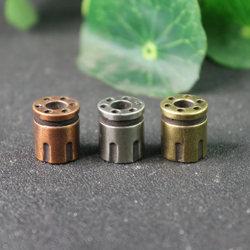 Revolver Magnum Bullet Magazine Shape DIY Brass Knife Beads Paracord ...