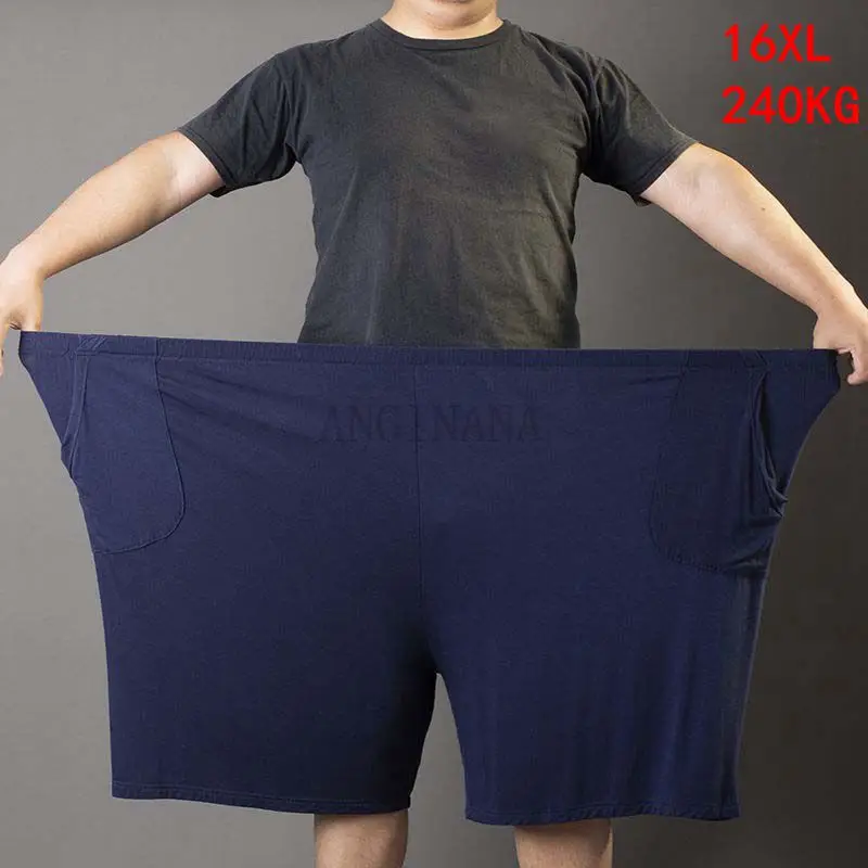 남성용 대형 반바지 플러스 사이즈 16xl 240kg 코튼 10xl 12xl 14xl 여름 느슨한 탄성 스포츠 블랙 블루 빅 반바지 58 60 62 64 ...