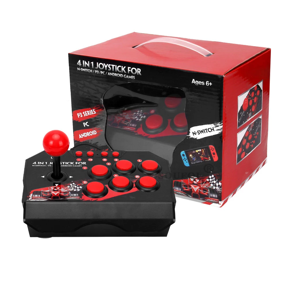 Joystick de juego con cable USB 4 en 1, consola Arcade Retro ...