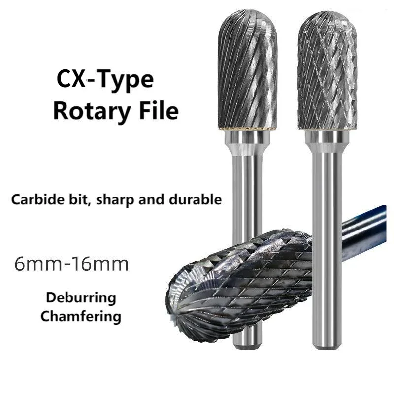 6mm-CX-Type-Head-Tungsten-Carbide-Rotary-File-Tool-Point-Burr-Grinder ...