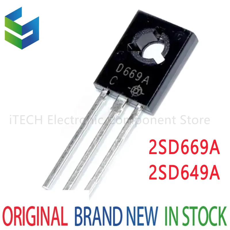 Transistor-audio-do-poder-2SD669A-TO-126F-2SB649A-2SD669-D669A-D669-TO ...
