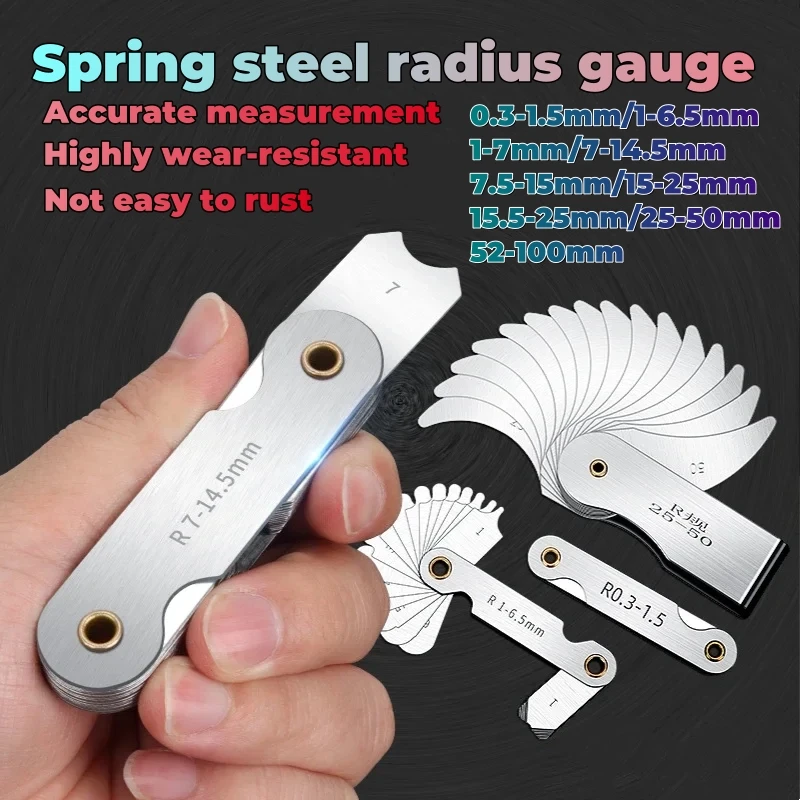 Stainless-steel-R-Gauge-Complete-set-Rounding-measuring-instrument-High ...