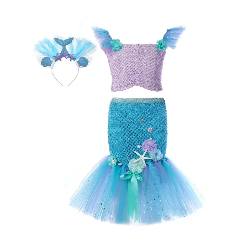 Sparkly-Mermaid-Princess-Dresses-for-Baby-Girls-Sea-maid-Birthday-Party ...