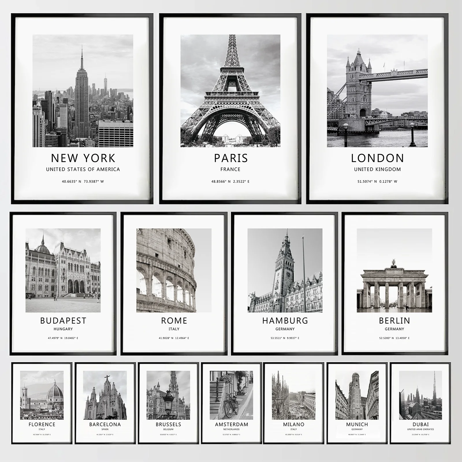 Paris-London-Travel-Landmarks-City-Prints-Minimalist-Wall-Art-D-cor ...