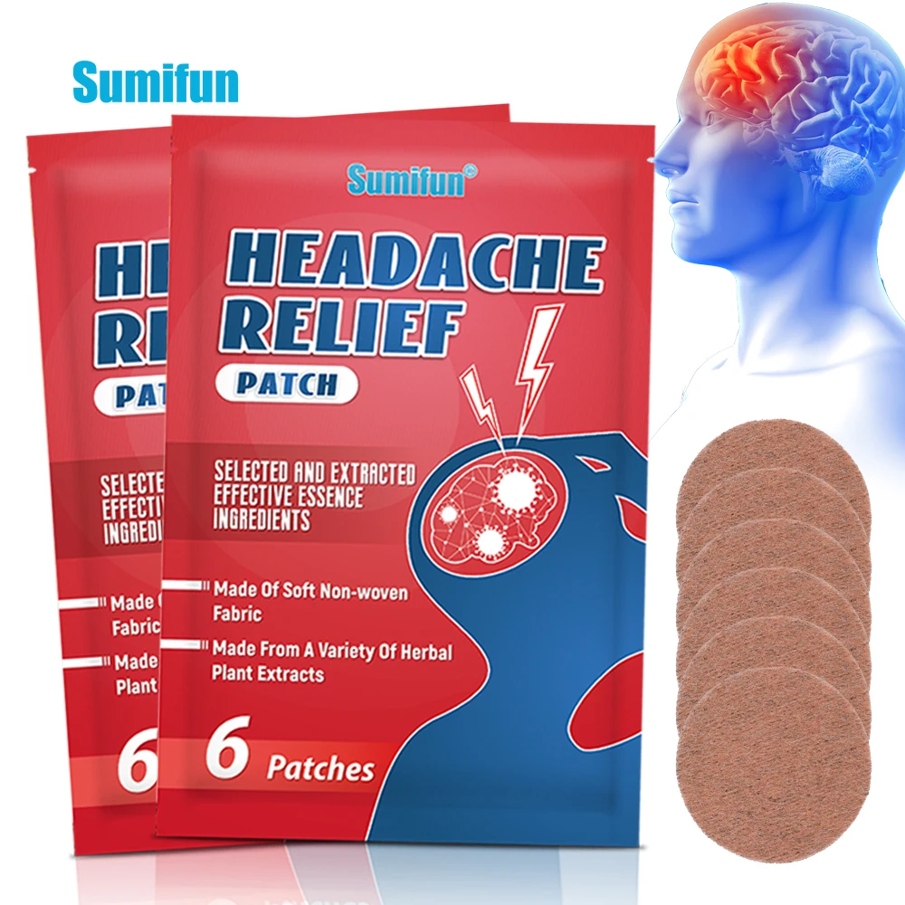 6-240pcs-Headache-Relief-Plaster-Improve-Migraine-Mental-Anxiety ...
