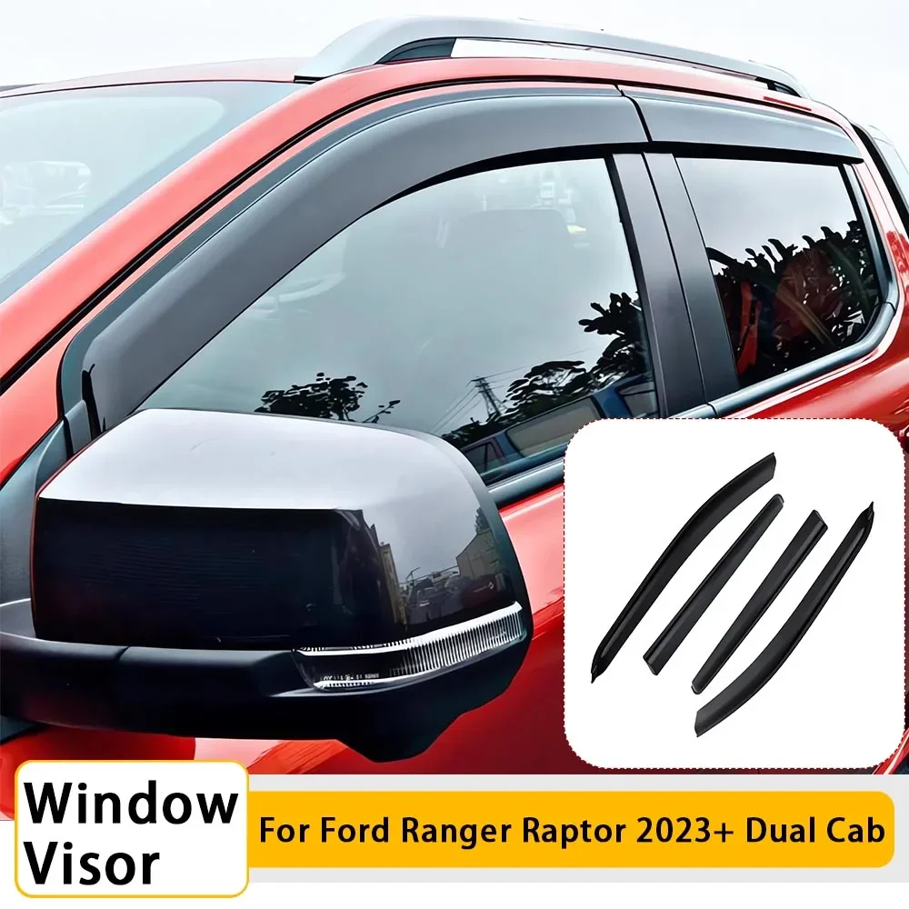 Car-Window-Visor-For-Ford-Ranger-Raptor-2023-Next-Gen-Accessories ...