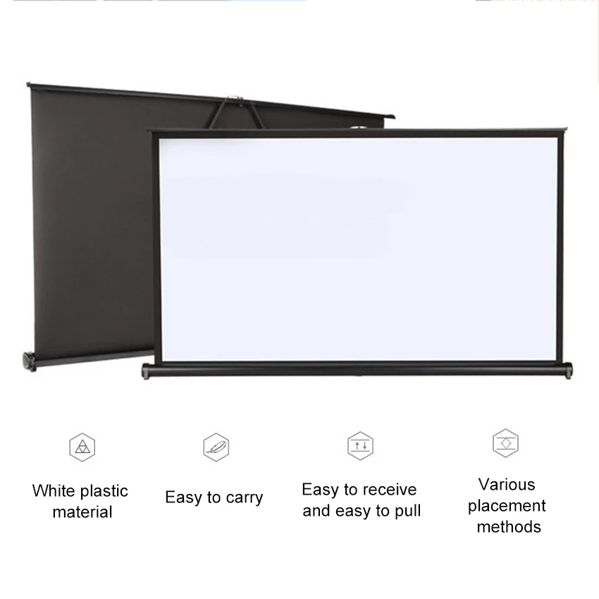 50-Portable-Projector-Screen-Tabletop-Screen-HD-16-9-Projection-Pull-Up ...