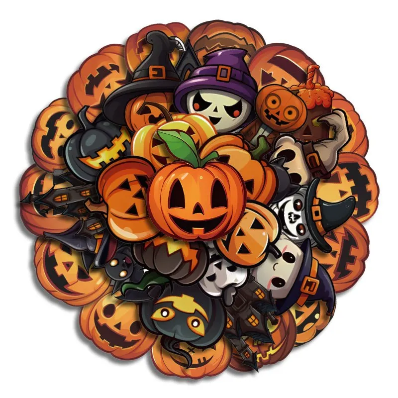 50-Pcs-Halloween-Stickers-In-Different-Shapes-Vinyl-Waterproof-Stickers ...